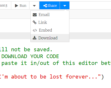 Saving work - time2code